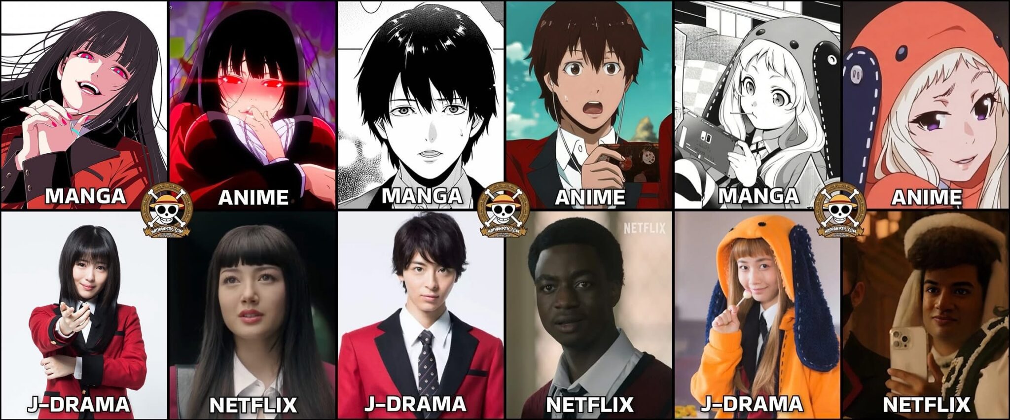 Kakegurui (Anime, Manga, J-Drama) vs-tile - IntoxiAnime